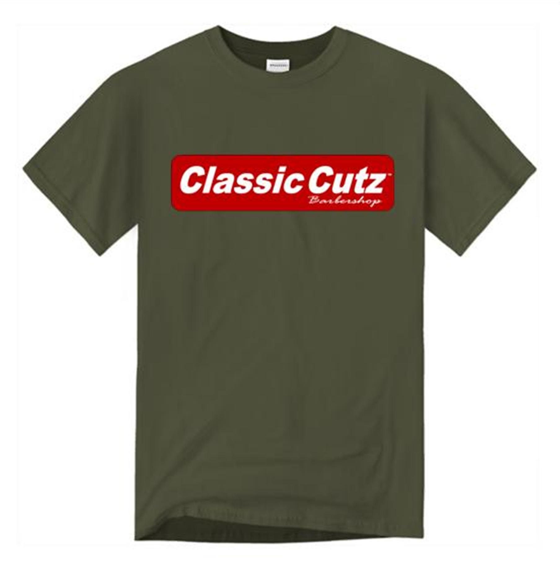 Classic Cutz Original Logo Tee, Black, White, Sports Grey, Olive Green ...