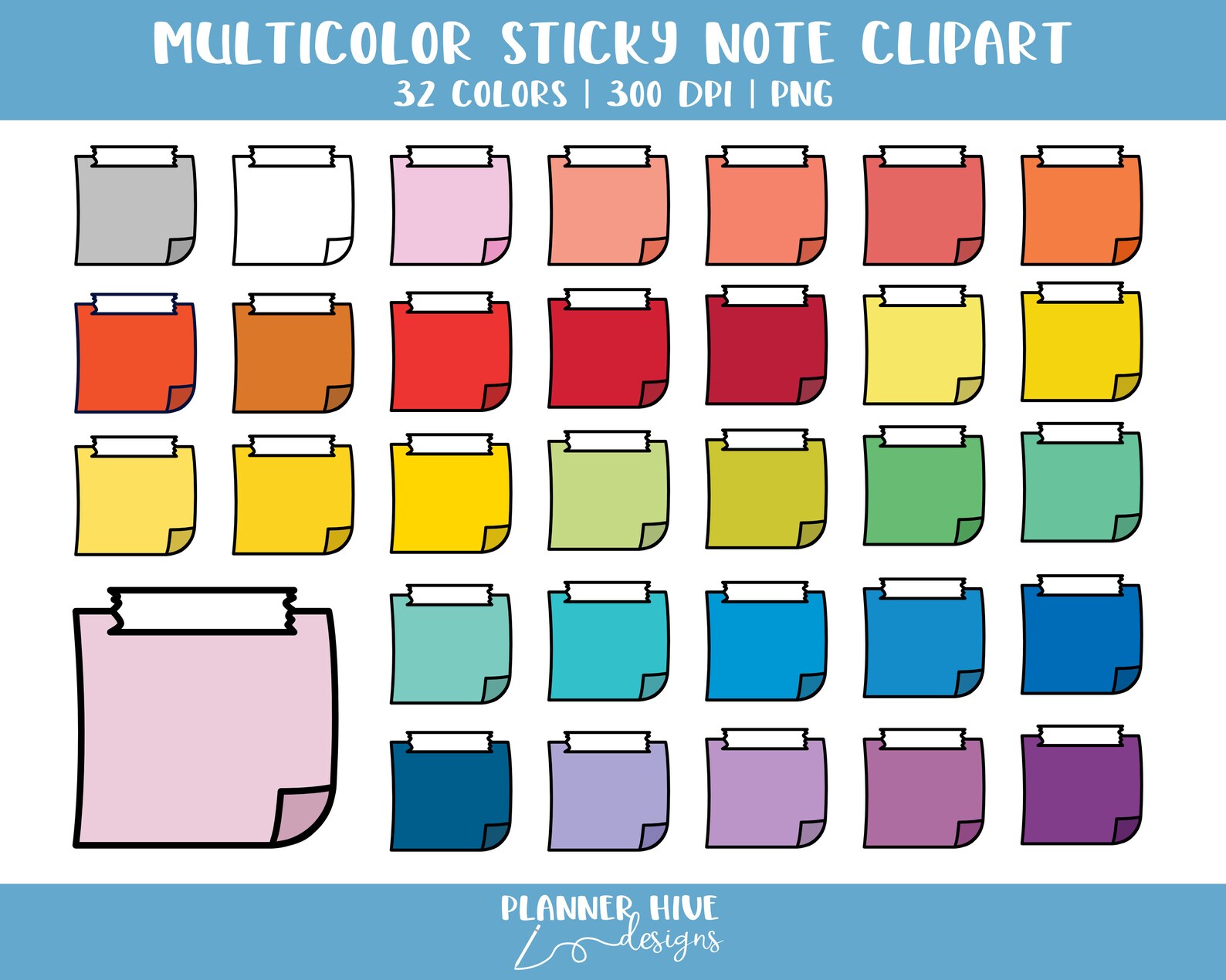 Sticky Note Doodle Post es Notiz Clipart Sticker Grafiken Funktionale ...