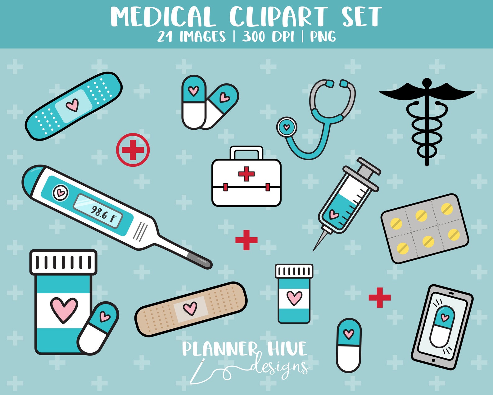 Medical Clipart | Medicine Doodle | Health Icons | Planner Sticker ...