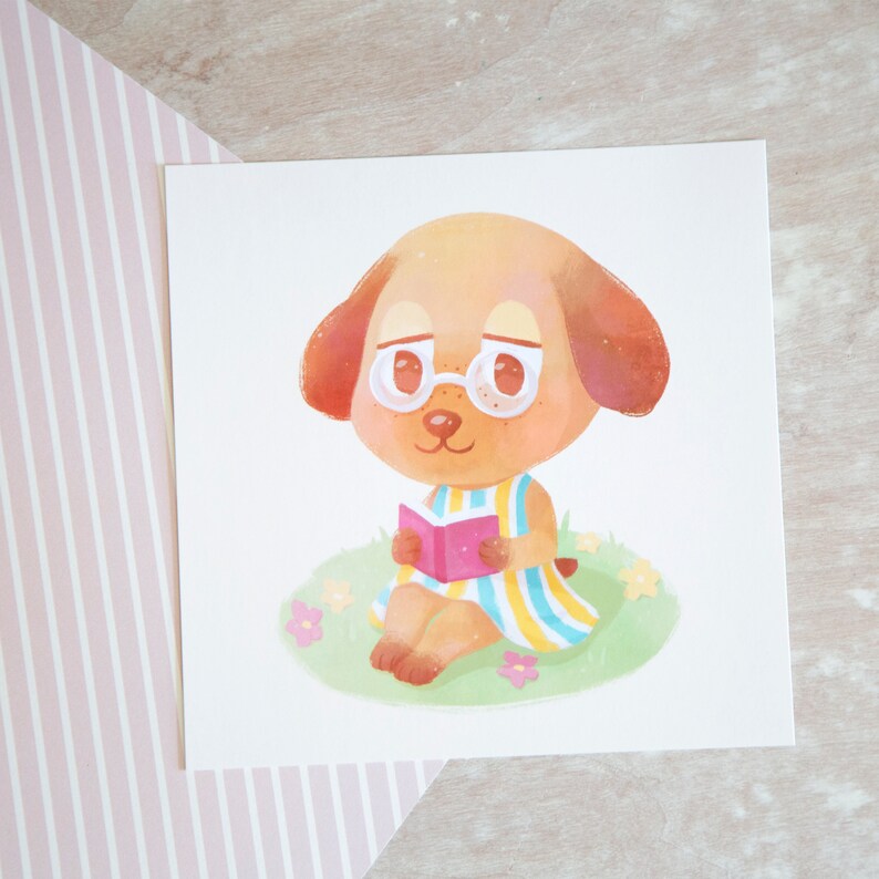 Animal Crossing Bea Print Matte Art Print 5 x 7 | Etsy