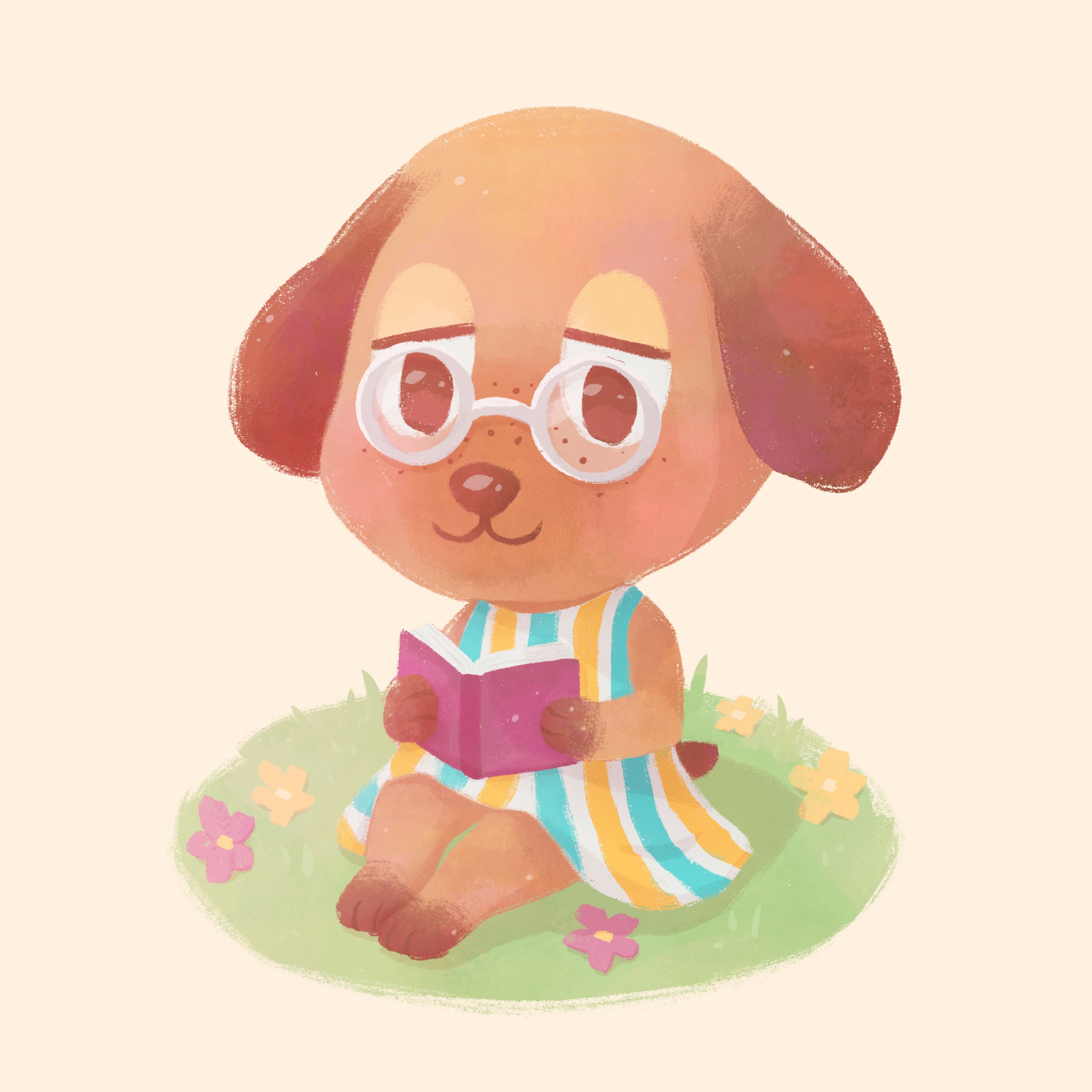 Animal Crossing Bea Print Matte Art Print 5 x 7 | Etsy