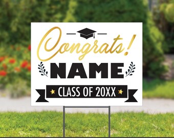 Graduation yard sign | Etsy