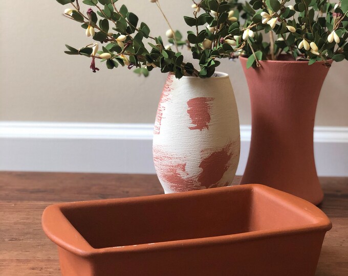 Tufty Ceramics Inc., Terracotta Bread Loaf Pan Baking Dish, Vintage ...
