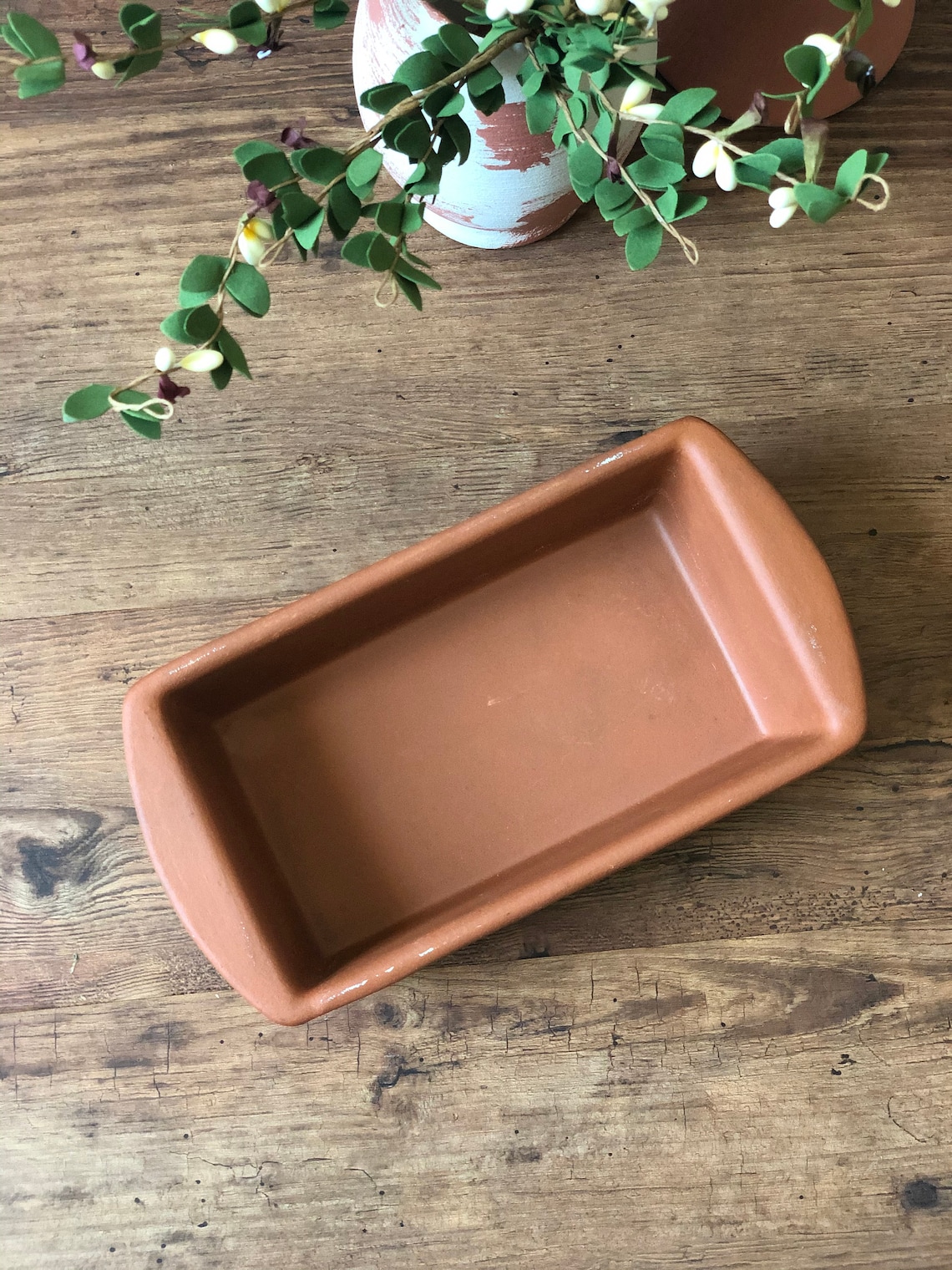 Tufty Ceramics Inc. Terracotta Bread Loaf Pan Baking Dish | Etsy