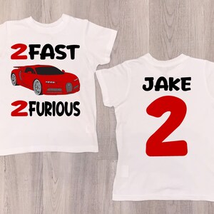 2 Fast 2 Furious Birthday Shirt, 2nd Birthday Shirt, Car Birthday Shirt ...