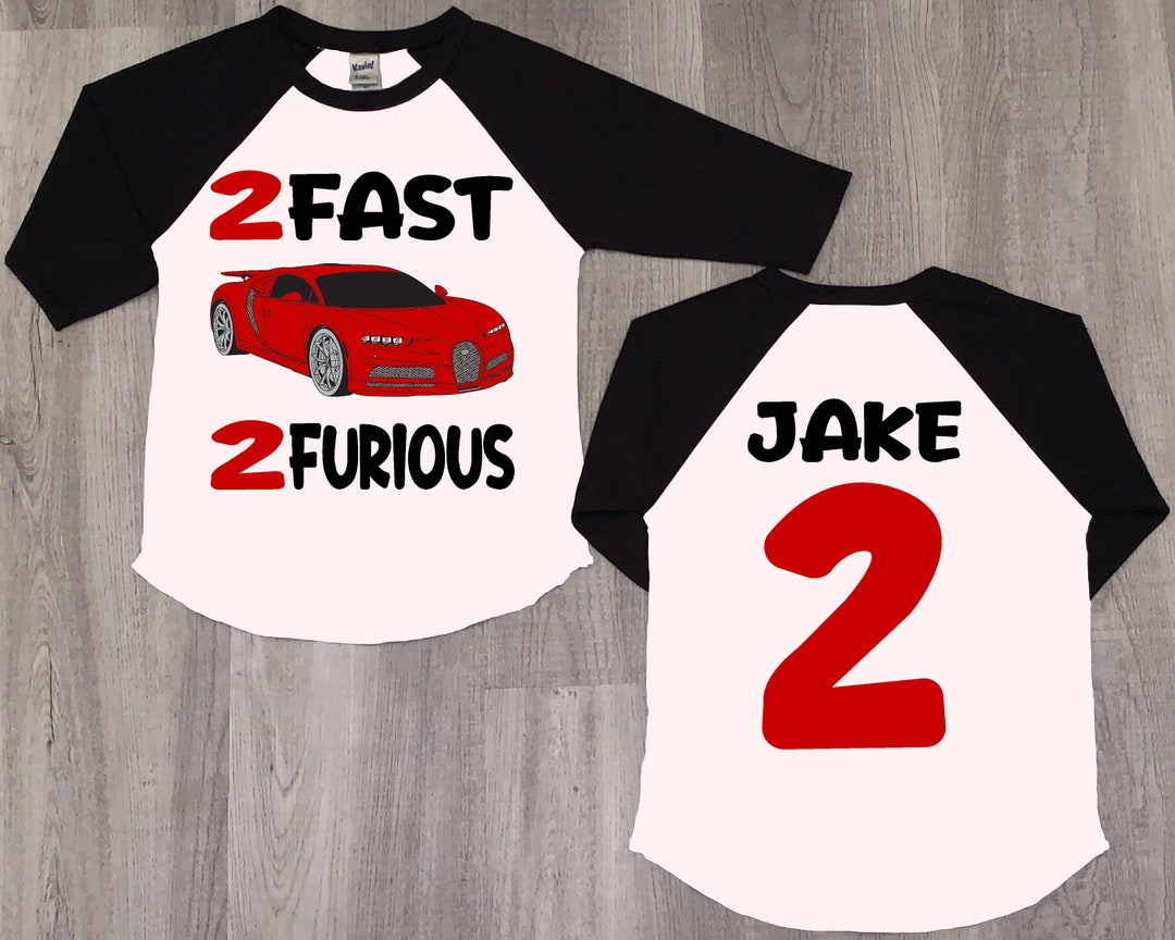 2 Fast 2 Furious Birthday Shirt, 2nd Birthday Shirt, Car Birthday Shirt ...