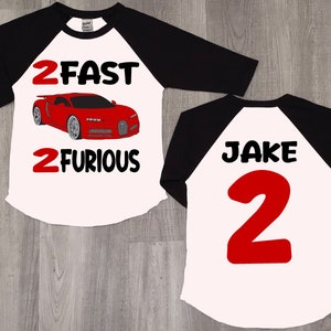 2 Fast Two Furious 2nd Birthday T-shirt - Etsy