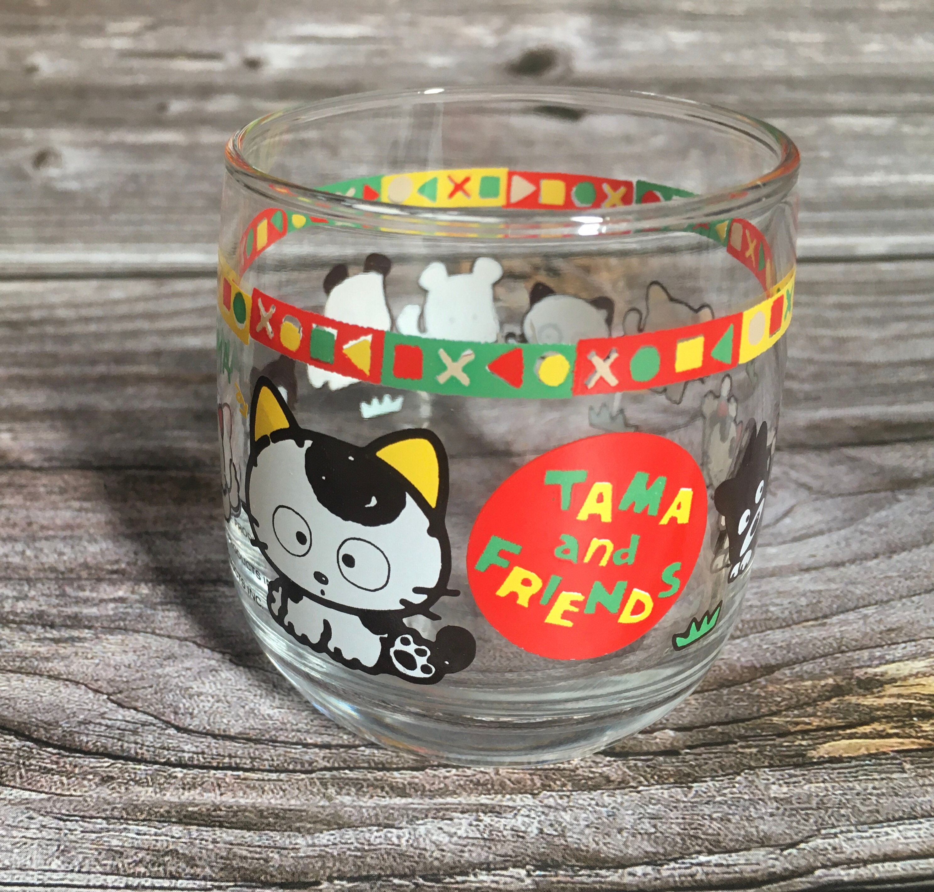 Vintage Tama and Friends Clear Glass Cup Retro - Etsy