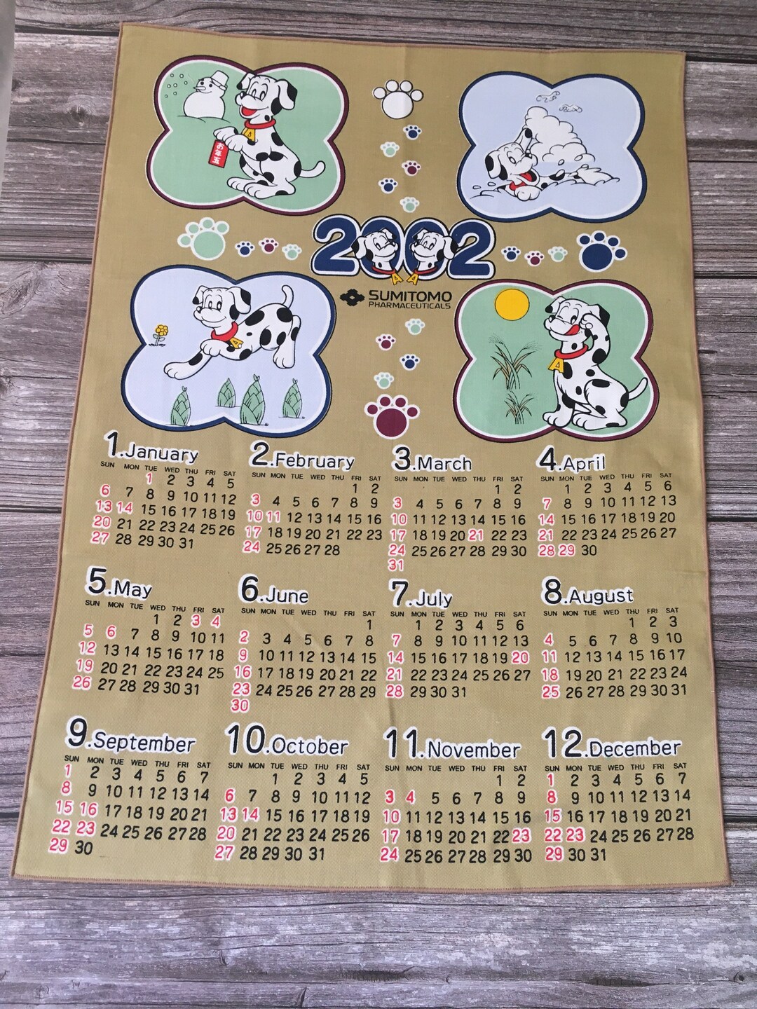 Dalmatians Wall Calendar Vintage Decor - Etsy