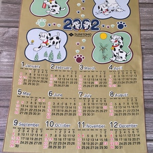 Dalmatians Wall Calendar Vintage Decor - Etsy