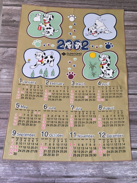 Dalmatians Wall Calendar Vintage Decor - Etsy