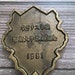 Vintage Brass Paperweight Shield Caritas - Etsy