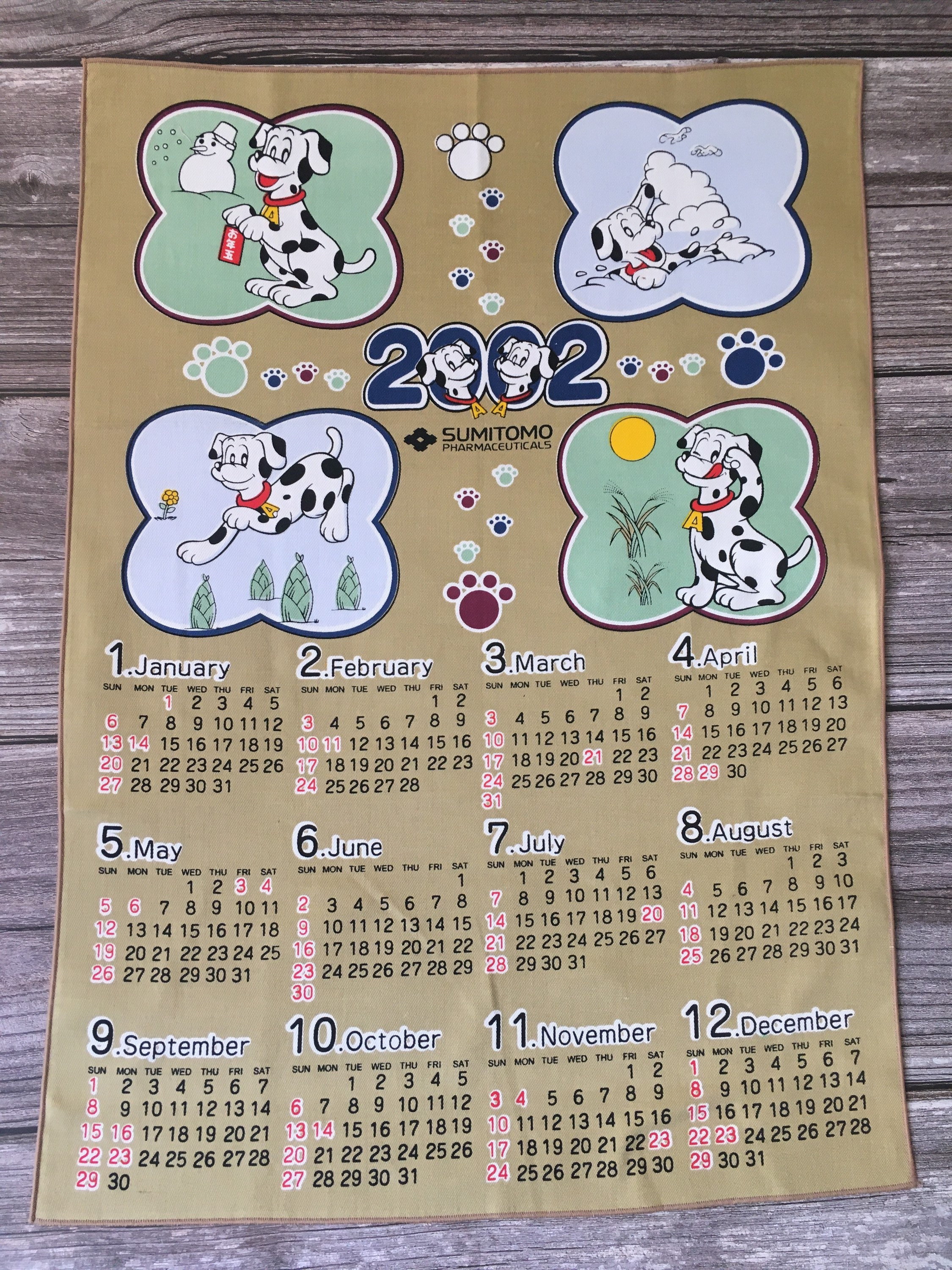 Dalmatians Wall Calendar Vintage Decor - Etsy