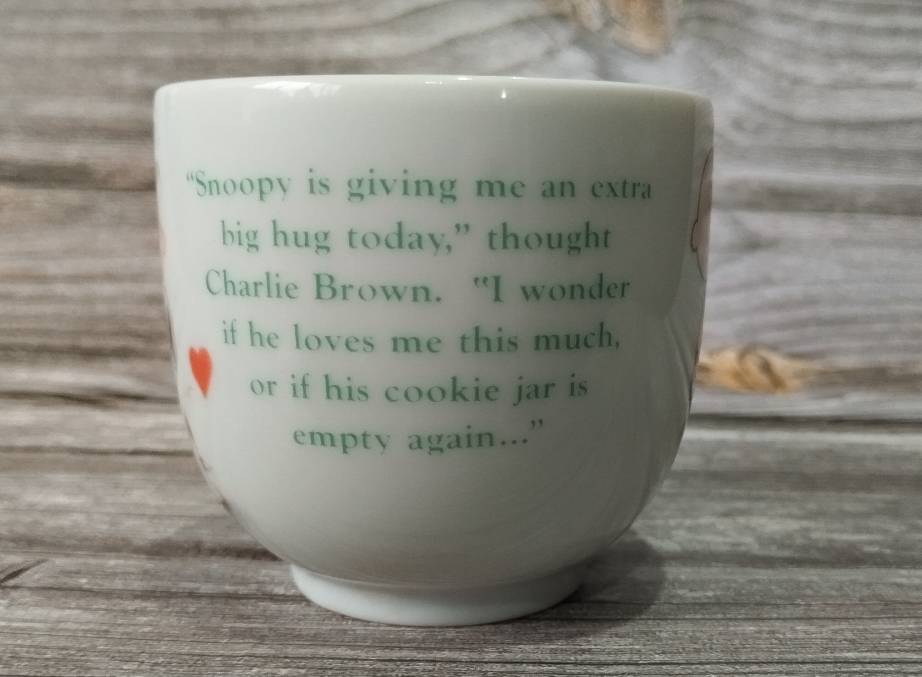 Snoopy and Charlie Brown Peanuts Characters Vintage Mug Gift Ceramic ...