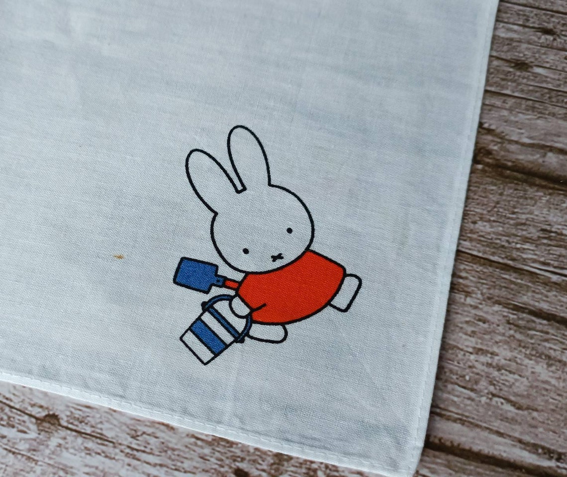 Miffy Vintage Handkerchief Hankie Bunny Hanky Accessories 80s - Etsy