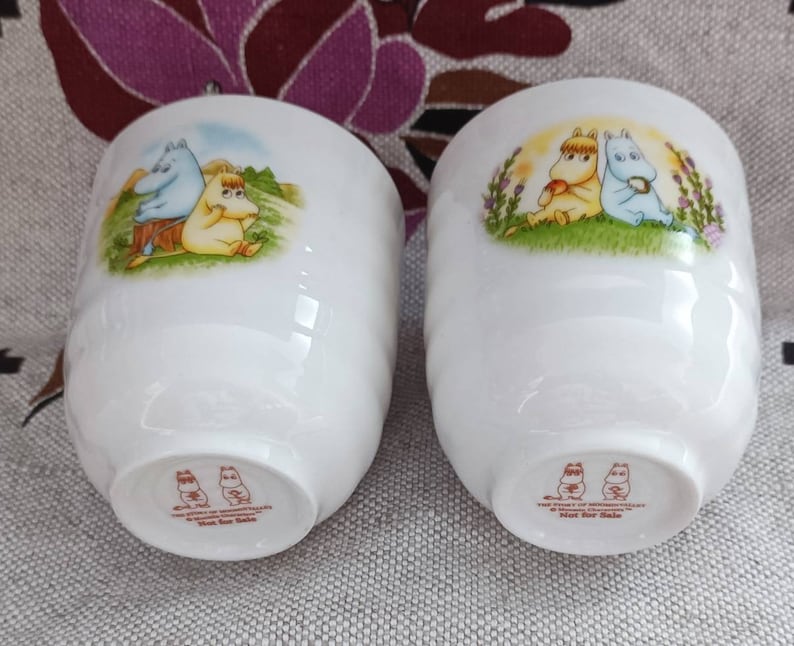 Moomin Vintage Mugs Gifts Tea Cup Moominvalley Retro Ceramic Set of 2 ...