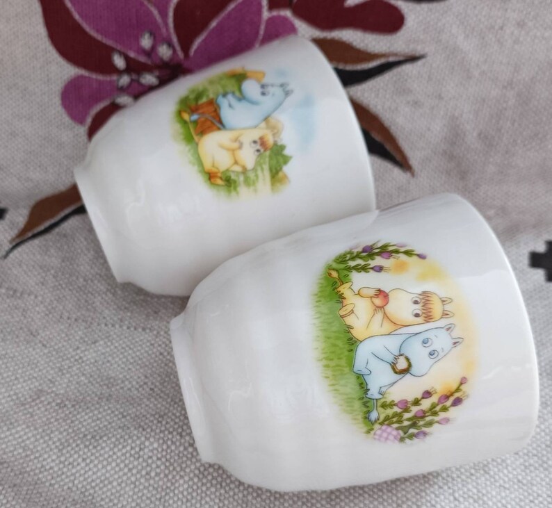 Moomin Vintage Mugs Gifts Tea Cup Moominvalley Retro Ceramic Set of 2 ...