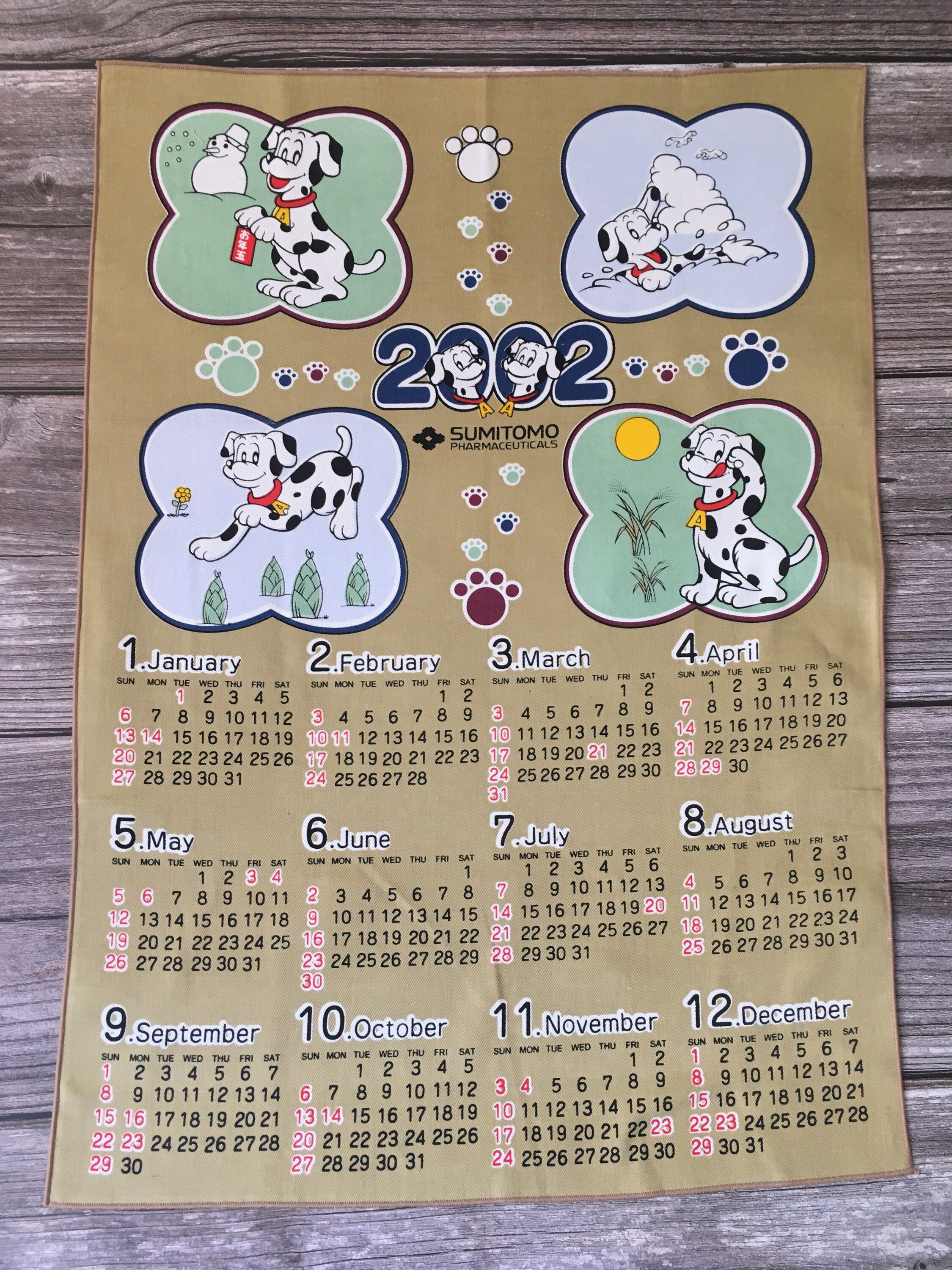 Dalmatians Wall Calendar Vintage Decor - Etsy