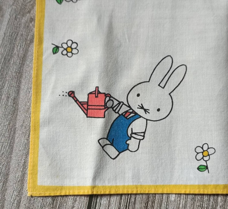 Miffy Vintage Handkerchief Hanky Bunny Classic - Etsy