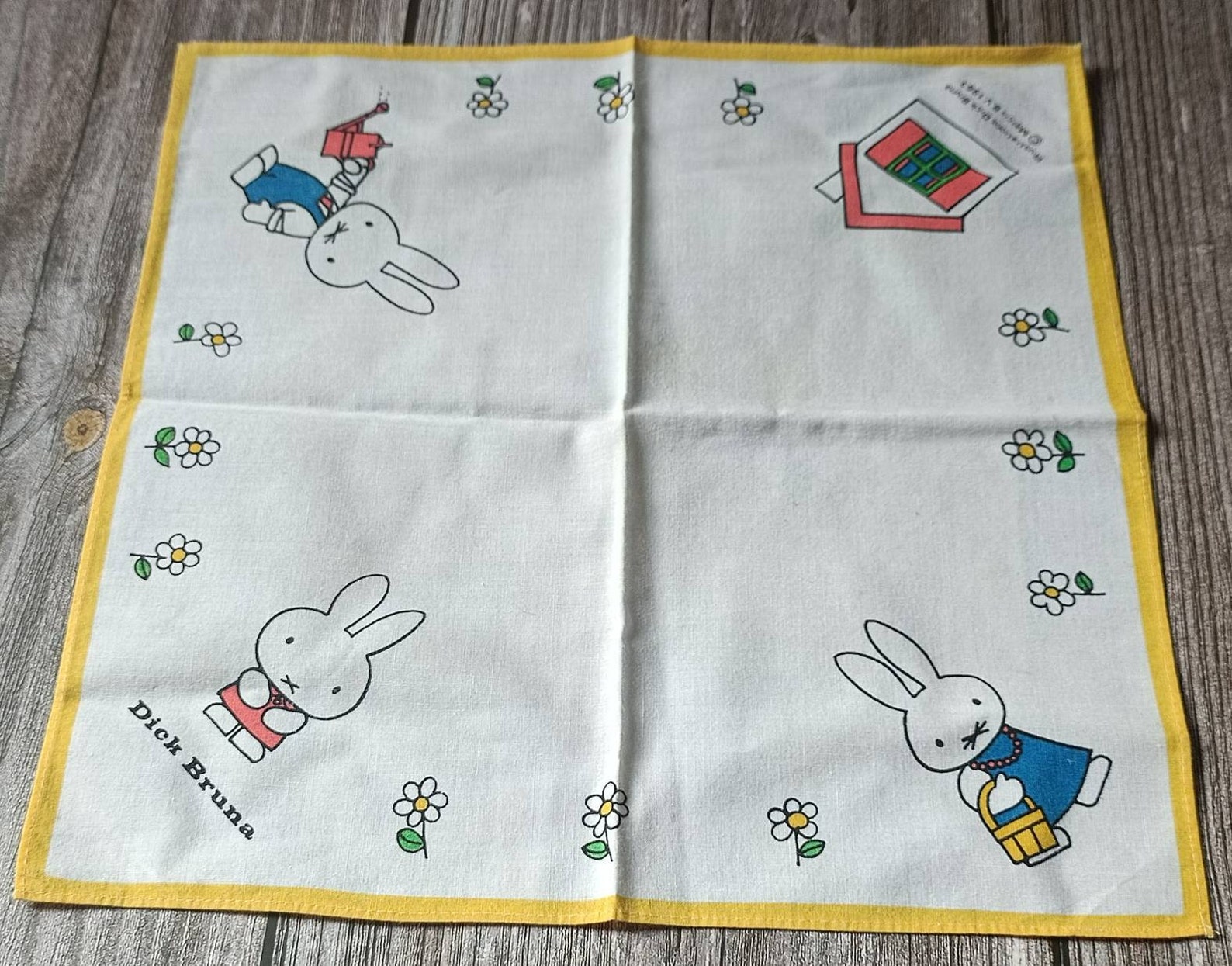 Miffy Vintage Handkerchief Hanky Bunny Classic - Etsy