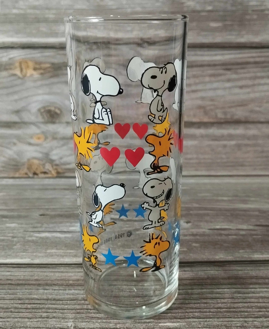 Vintage Snoopy and Woodstock Glass | Peanuts Collectible Glassware ...