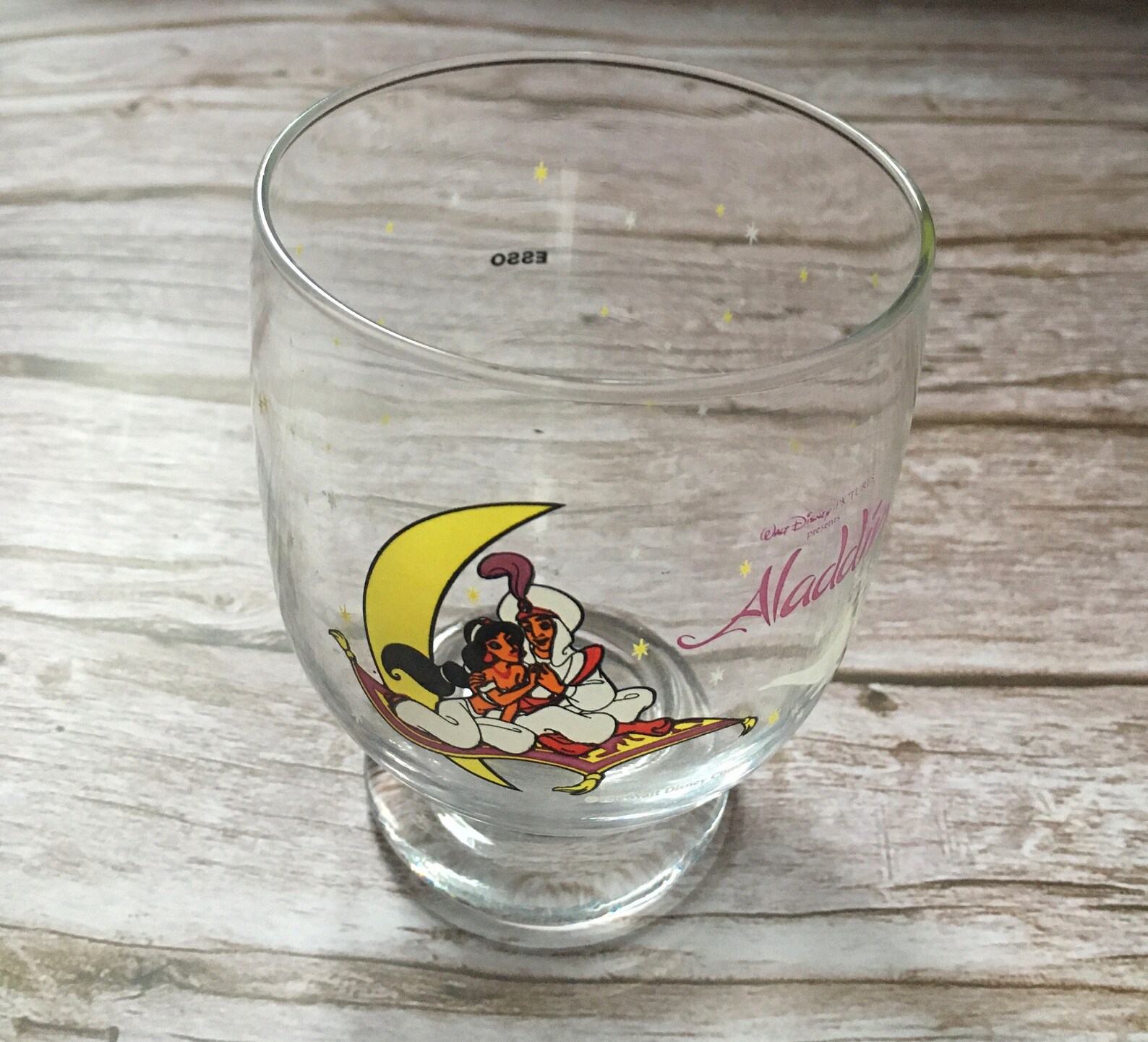Aladdin Vintage Disney Lamp Magic Genie Water Glasses - Etsy