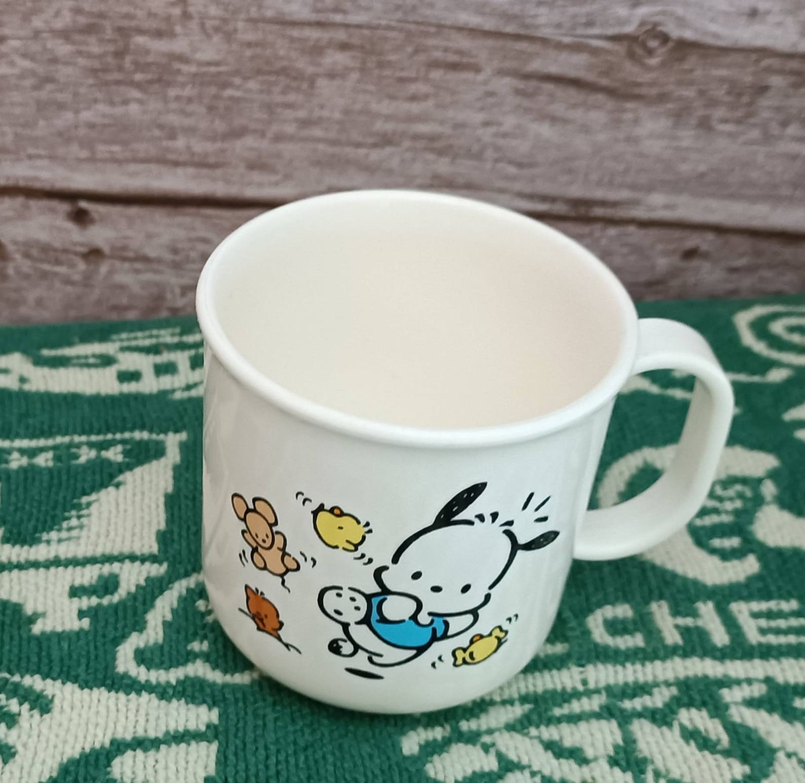 Pochacco Pochakko Sanrio 90s Characters Vintage Mugs Gift Plastic White ...