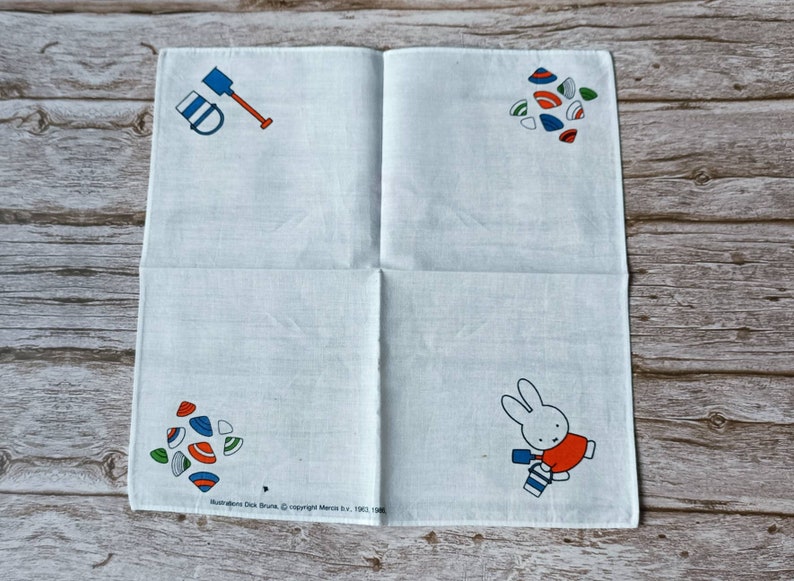 Miffy Vintage Handkerchief Hankie Bunny Hanky Accessories 80s - Etsy