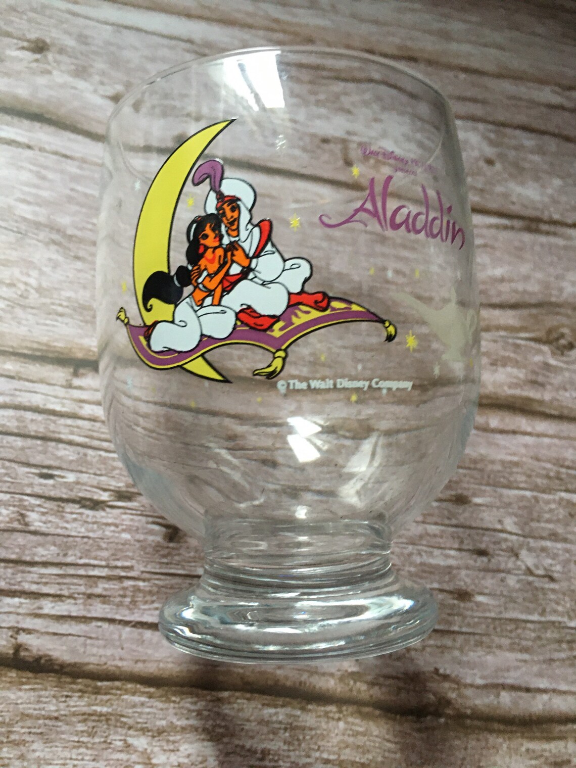 Aladdin Vintage Disney Lamp Magic Genie Water Glasses - Etsy