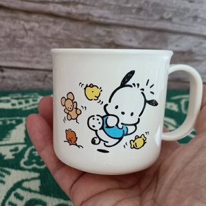 Pochacco Pochakko Sanrio 90s Characters Vintage Mugs Gift Plastic White ...