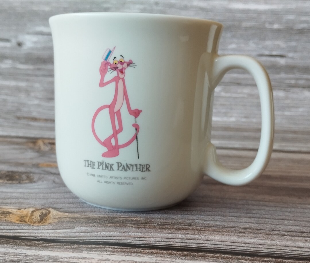 The Pink Panther Vintage Coffee Mugs Cup Kitchen Retro Dining Drinkware ...