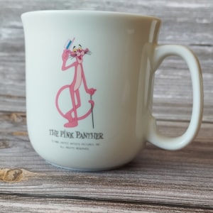 The Pink Panther Vintage Coffee Mugs Cup Kitchen Retro Dining Drinkware ...