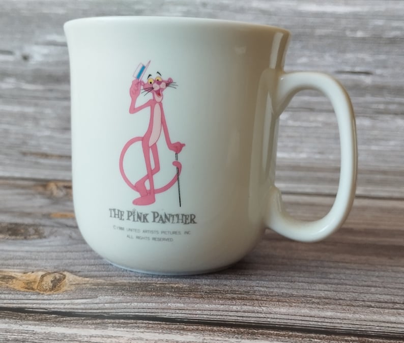 The Pink Panther Vintage Coffee Mugs Cup Kitchen Retro Dining Drinkware ...