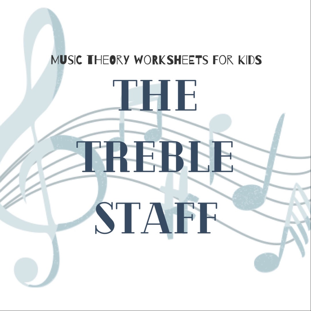 The Treble Staff Music - Theory Worksheet - Etsy