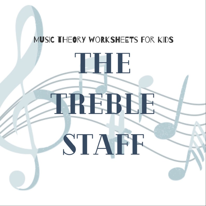 The Treble Staff Music - Theory Worksheet - Etsy