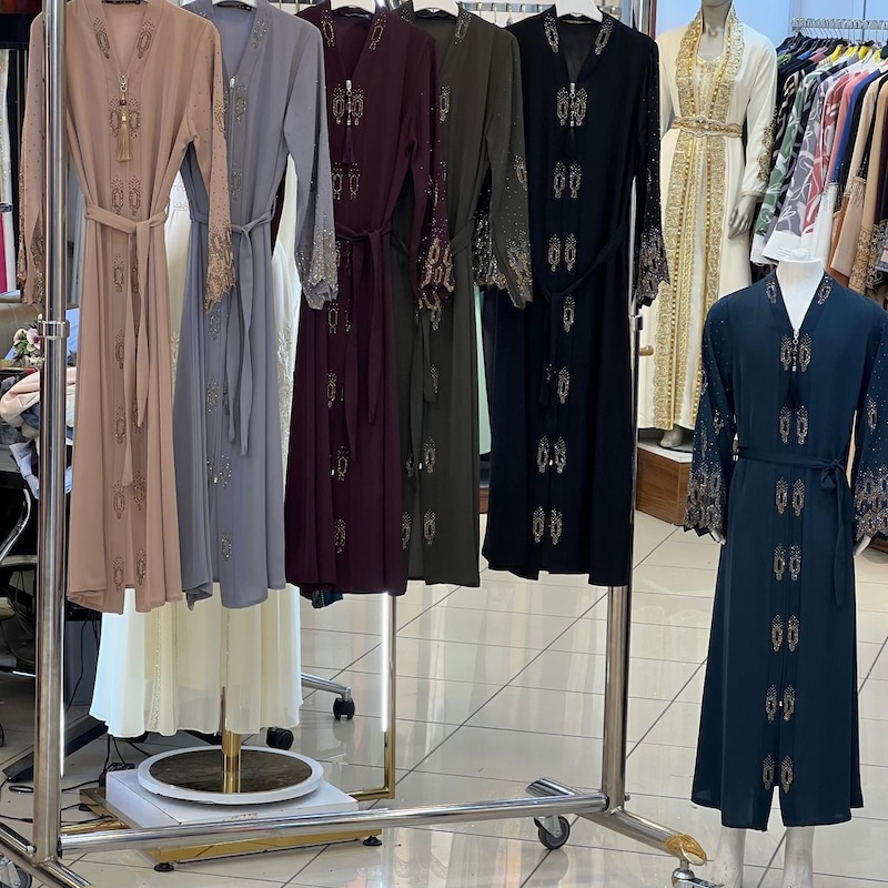 Dark Blue Abaya - Etsy