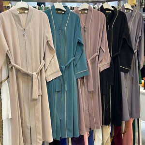 Black Kids Abaya, Children's Prayer Dress, Muslim Girl's Robe, Islamic ...