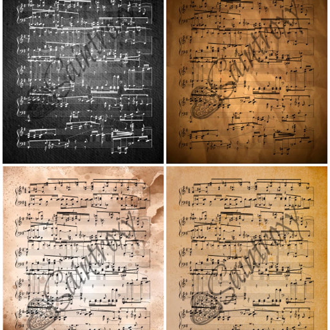 Digital Download Music Sheets 5 Music Sheets for Immediate Download ...