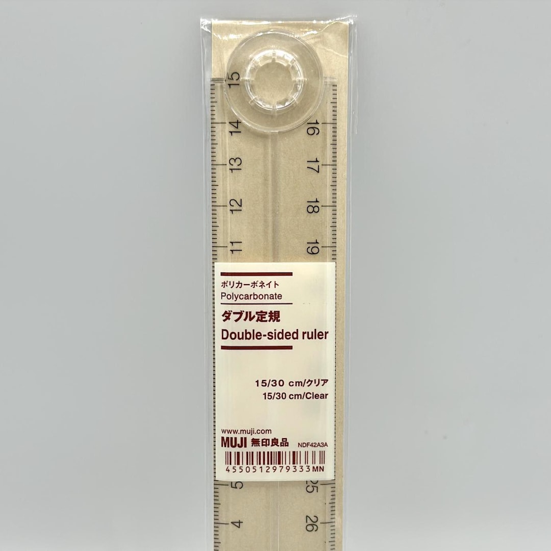 Muji Double-sided Ruler, Foldable, High Quality, Durable, Centimeters ...