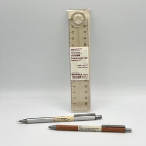 Muji Double-sided Ruler, Foldable, High Quality, Durable, Centimeters ...
