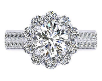 Lotus Engagement Ring - Etsy