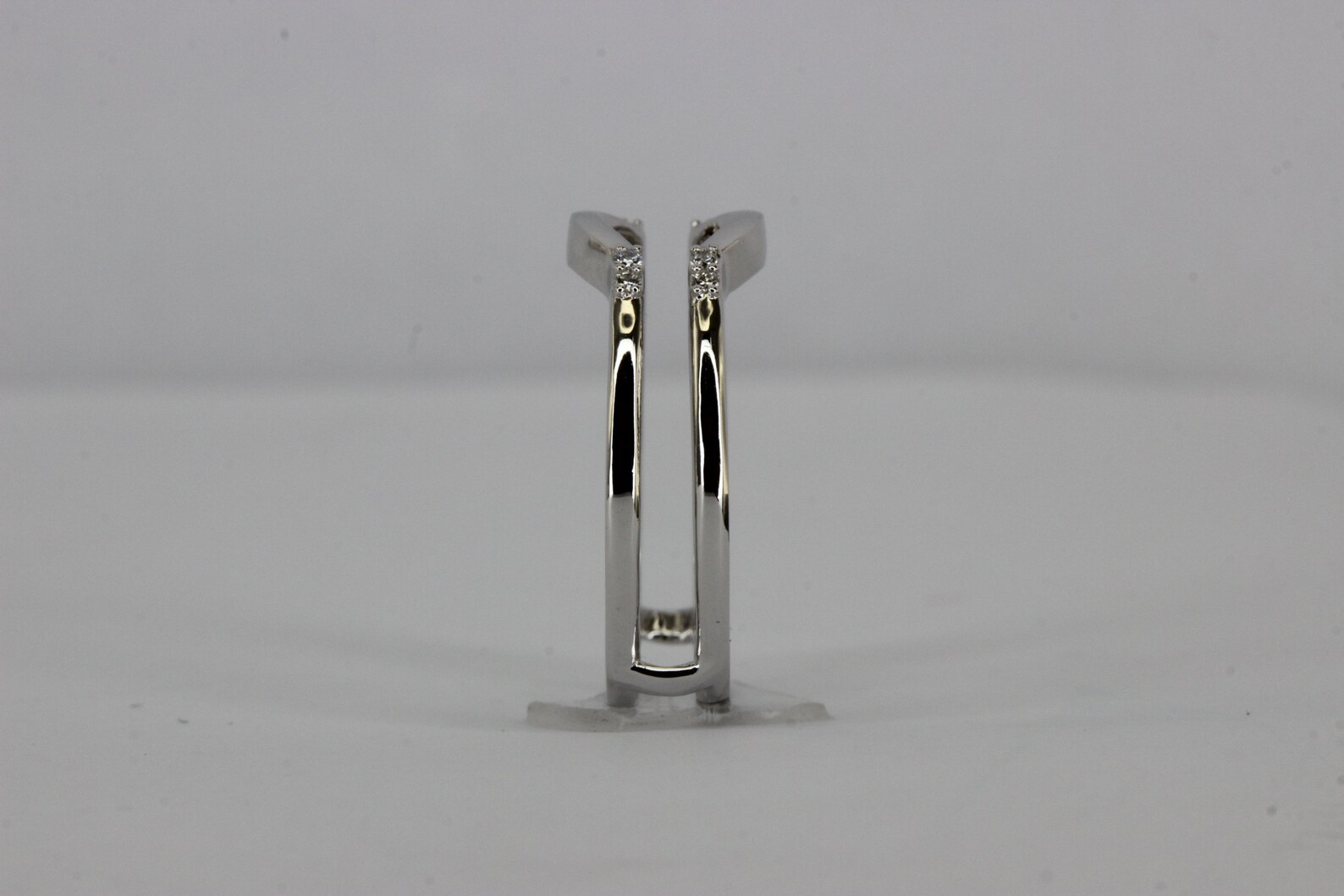 Custom Diamond Ring Guard in 18K White Gold Rose Gold Gold - Etsy