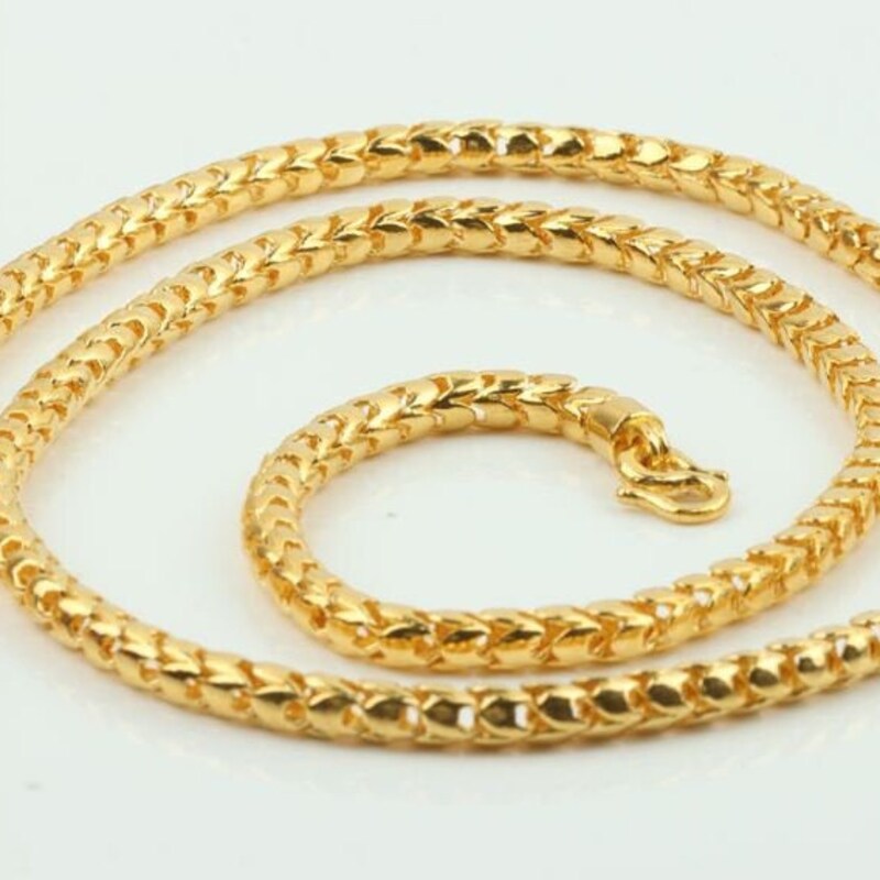 24k Gold Chain - Etsy