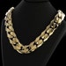 24mm Solid Gold Miami Cuban Link Chain Necklace in 10K Yellow Gold ...