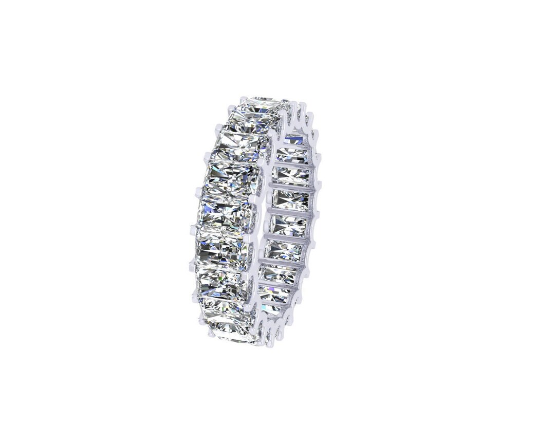 Radiant Eternity Band, Diamond Eternity Band White Gold, Radiant ...
