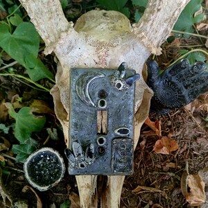 Gothic Lightswitch Cover, Witchy Lightswitch Cover, Snowflake Jasper ...