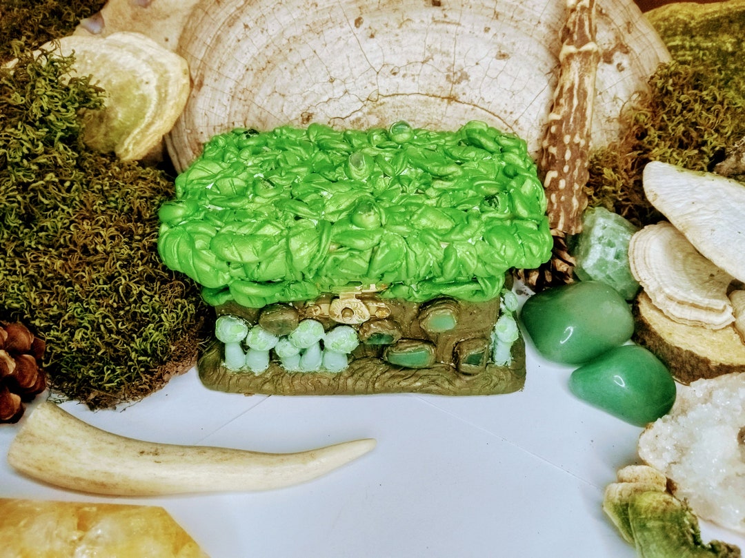 Cottagecore Trinket Box, Mushroomcore Box, Aventurine Crystal Box ...