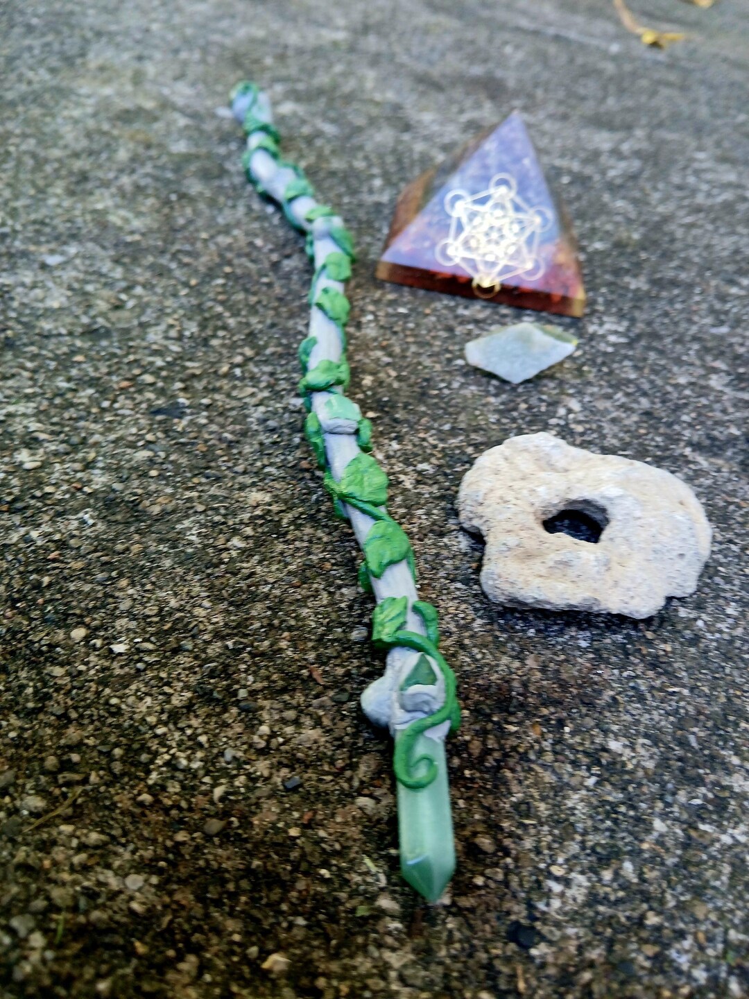 Aventurine Crystal Magic Wand, Magic Wand, Crystal Magic Wand, Witchy ...
