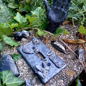 Gothic Lightswitch Cover, Witchy Lightswitch Cover, Snowflake Jasper ...