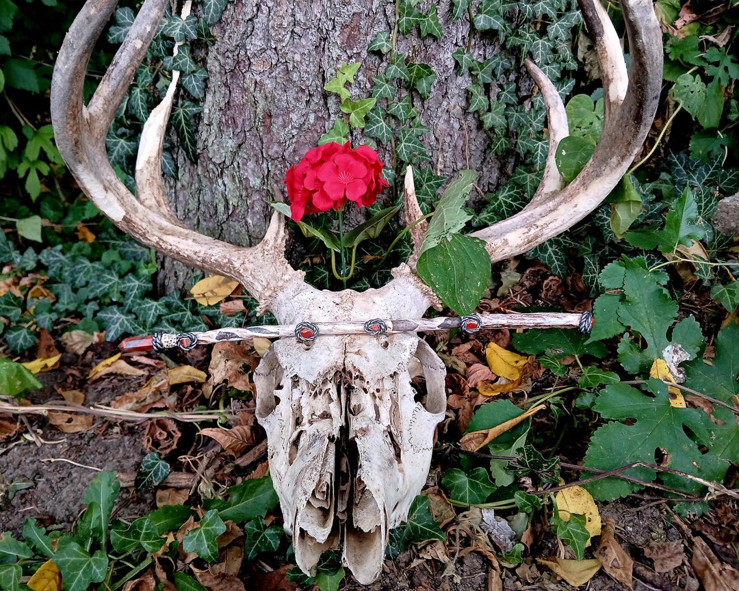 Magic Wand, Red Jasper Magic Wand, Hand Sculpted and Hand Painted Magic ...
